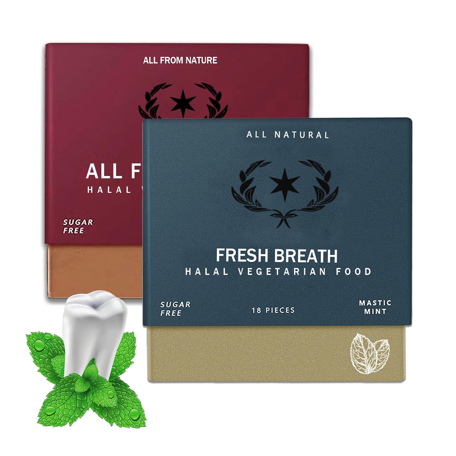 Amazon.com: all natural Chewing Gum， Keeps Mouth Fresh for Teeth & Gum ...
