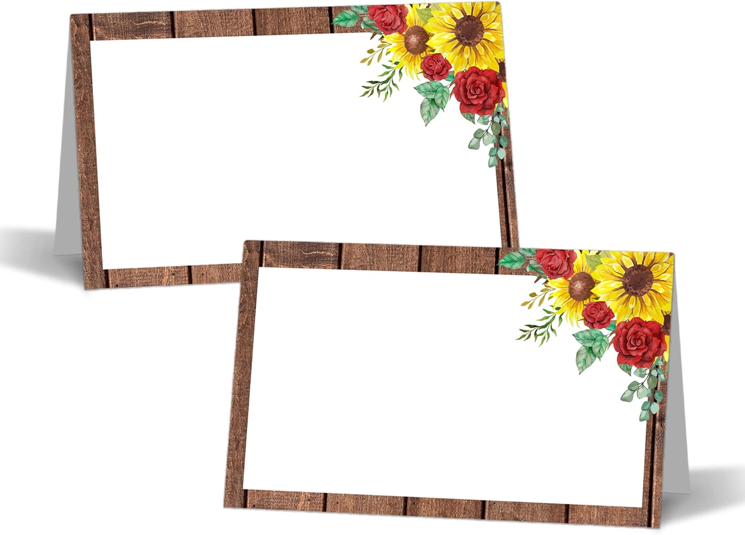 Amazon.com: Zmyollo Retro Sunflower Table Place Cards - 25PCS Tent ...