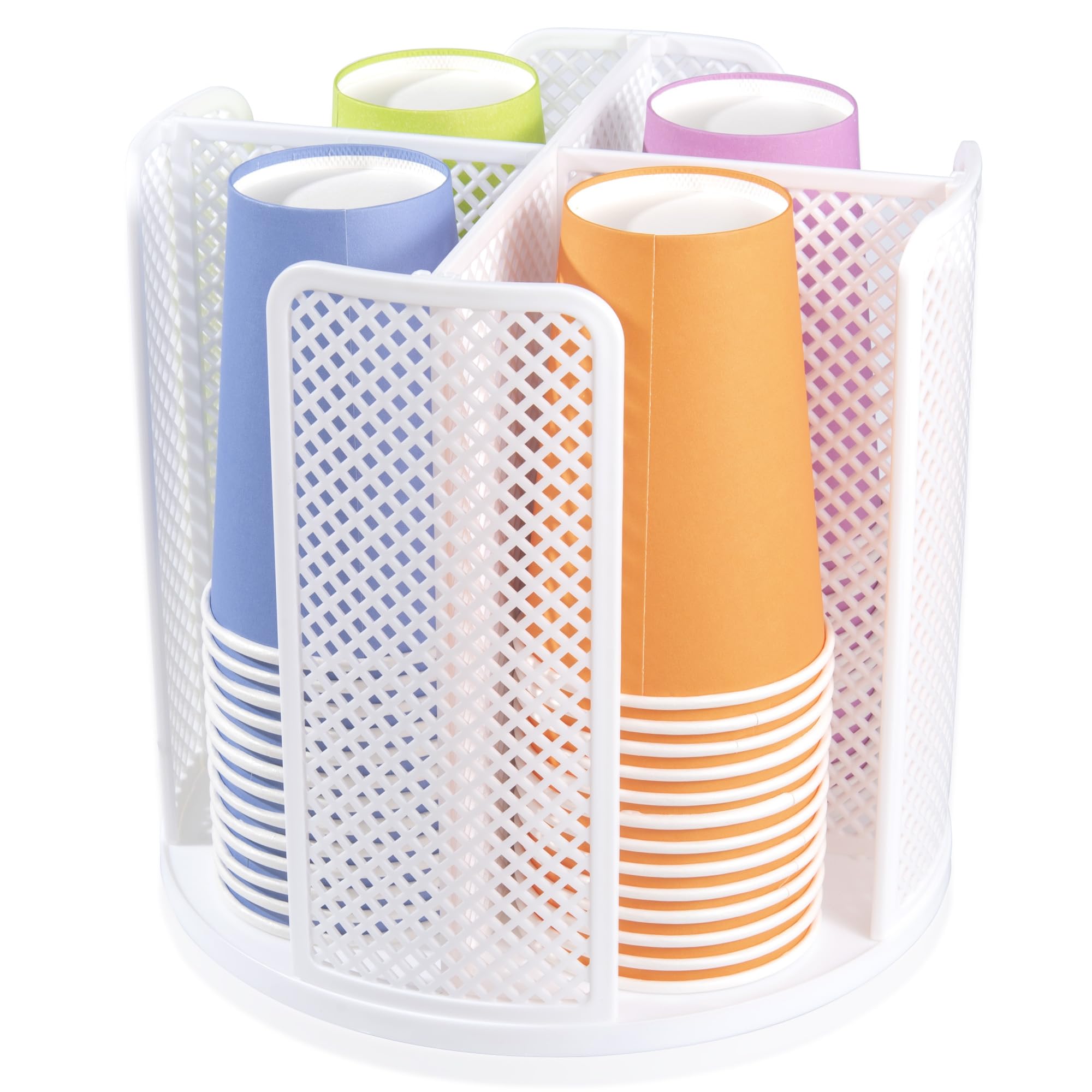 Amazon.com: Wymulot Rotating Paper Cup Dispenser with 4 Compartments ...