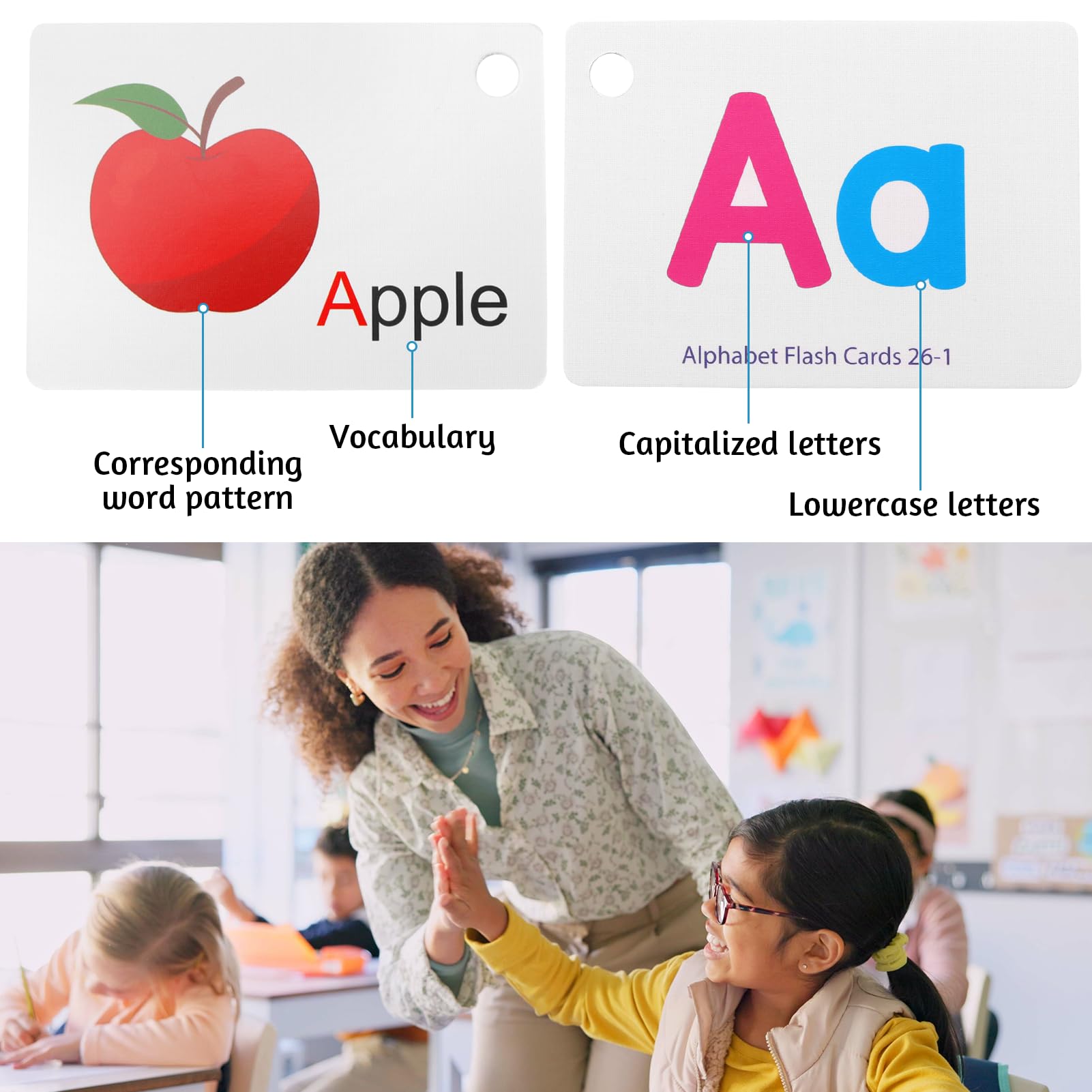 Alphabet Flash Cards for Kids Early Learning Educational First Word ...