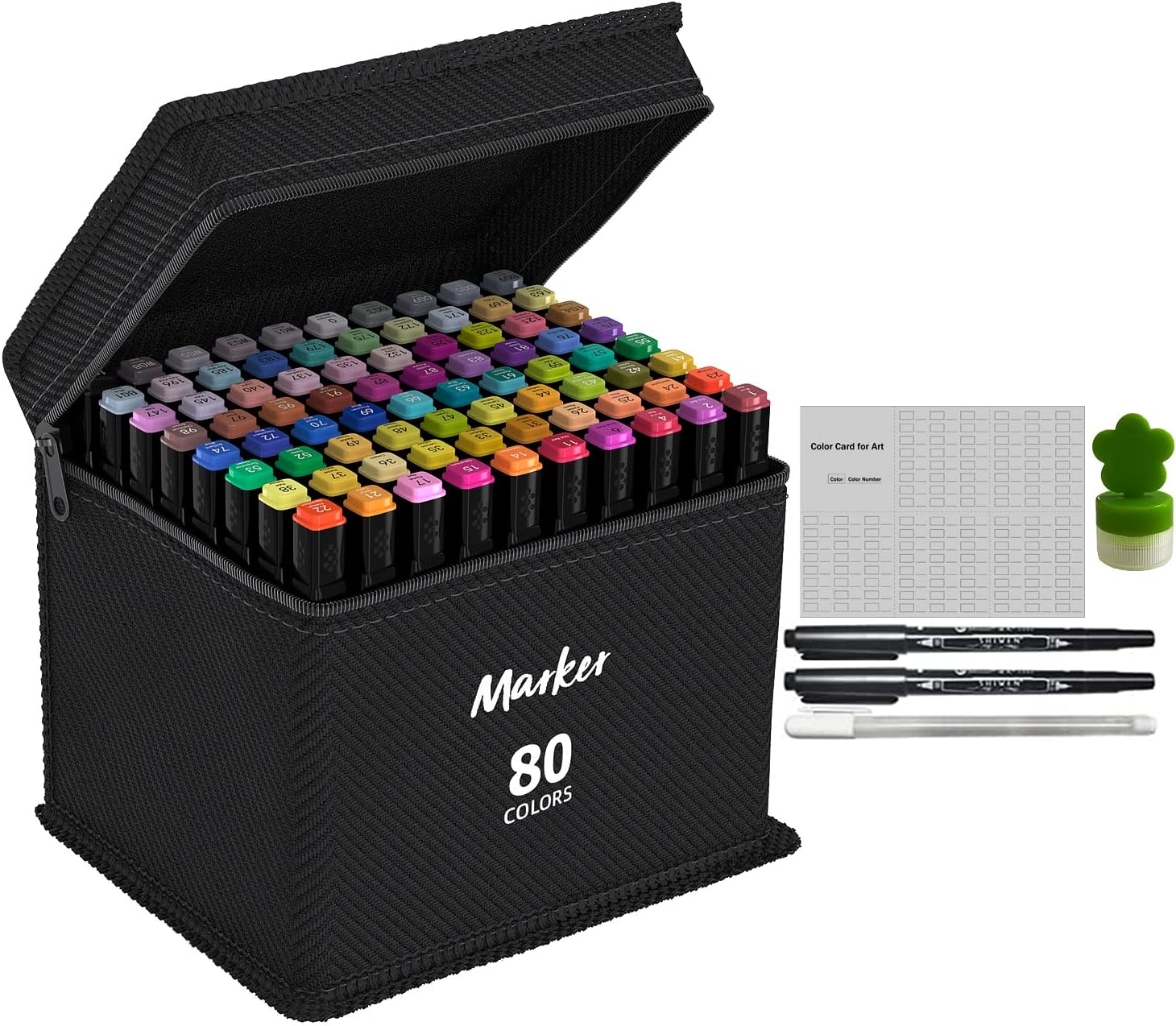 Sonlaryin Marker Pens 80 Colours, Permanent Marker Pens for Drawing ...