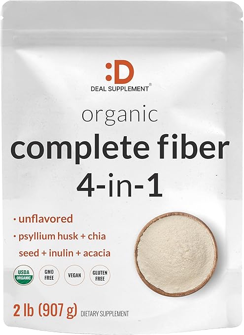 Amazon.com: DEAL SUPPLEMENT Organic Fiber Powder Supplement, 2lbs ...