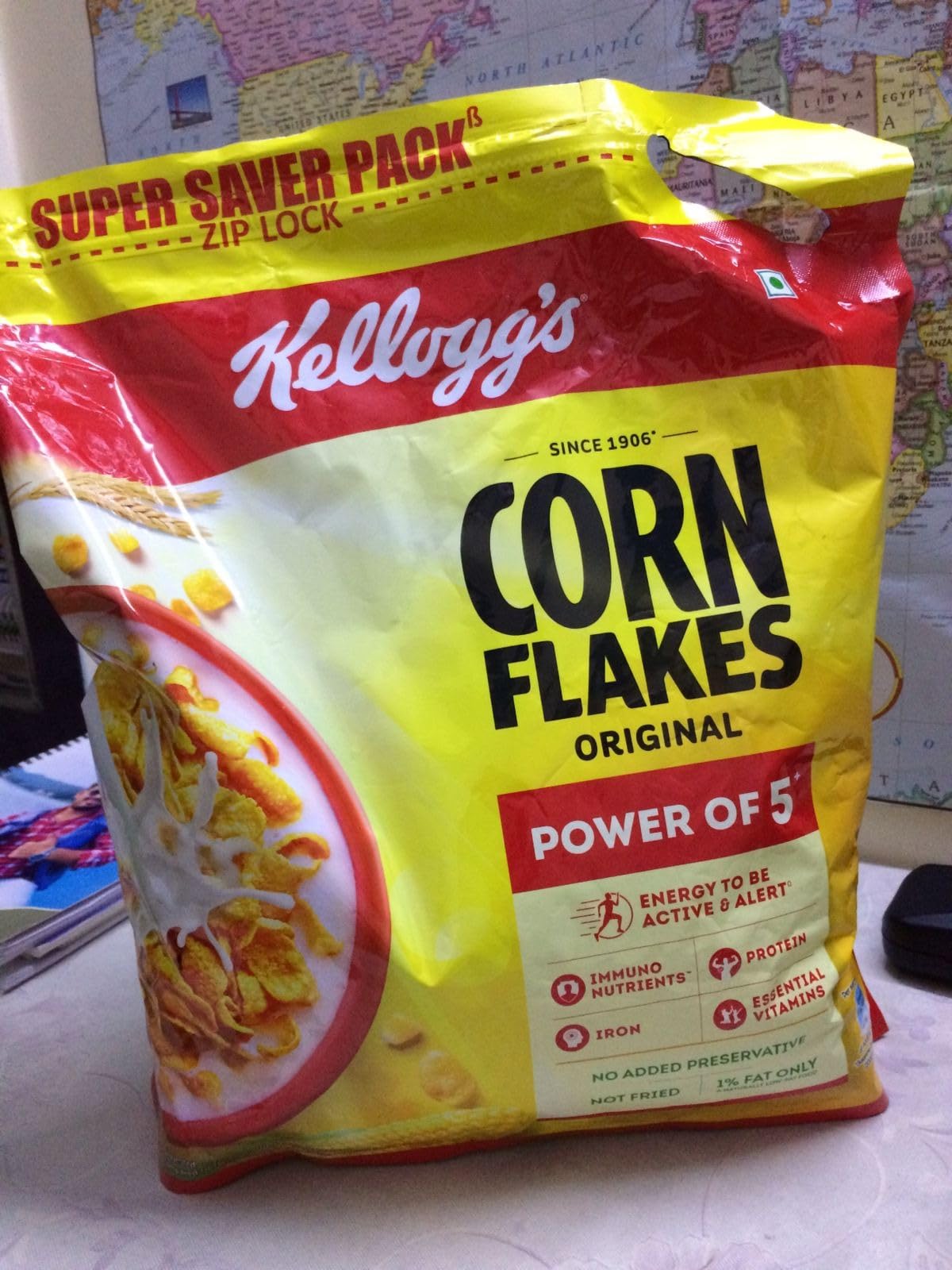 Kellogg's Corn Flakes Original 1.2kg | Power of 5: Energy, Protein ...