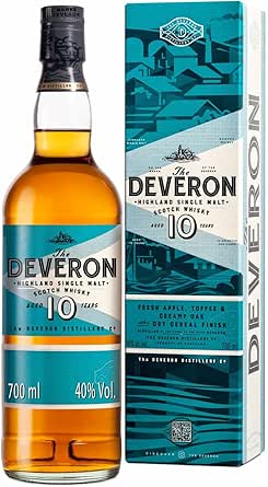 The Deveron 10 Year Old Highland Scotch Single Malt Whisky with Gift ...