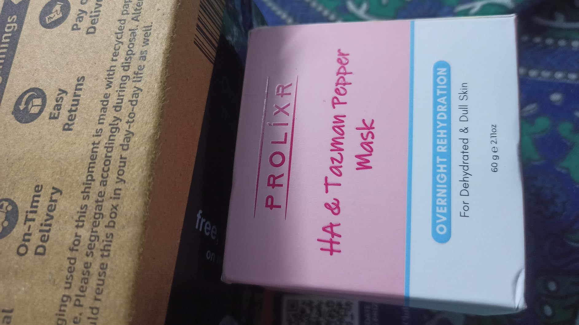 Buy Prolixr Hyaluronic Acid & Tazman Pepper Overnight Rehydration Mask ...