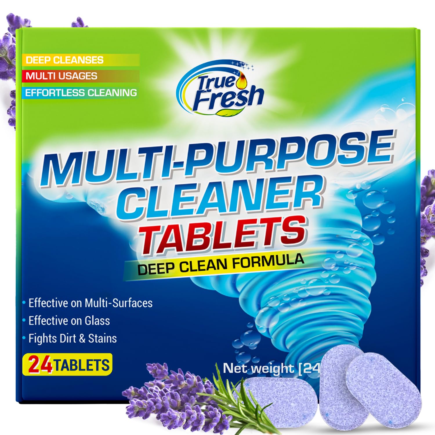 Amazon.com: True Fresh All-Purpose Cleaner Refill Tablets (24 Count ...