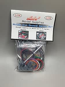 Amazon.com: 1/25 Scale Model Car Engine Detail Kit, 8-Color Spark Plug ...