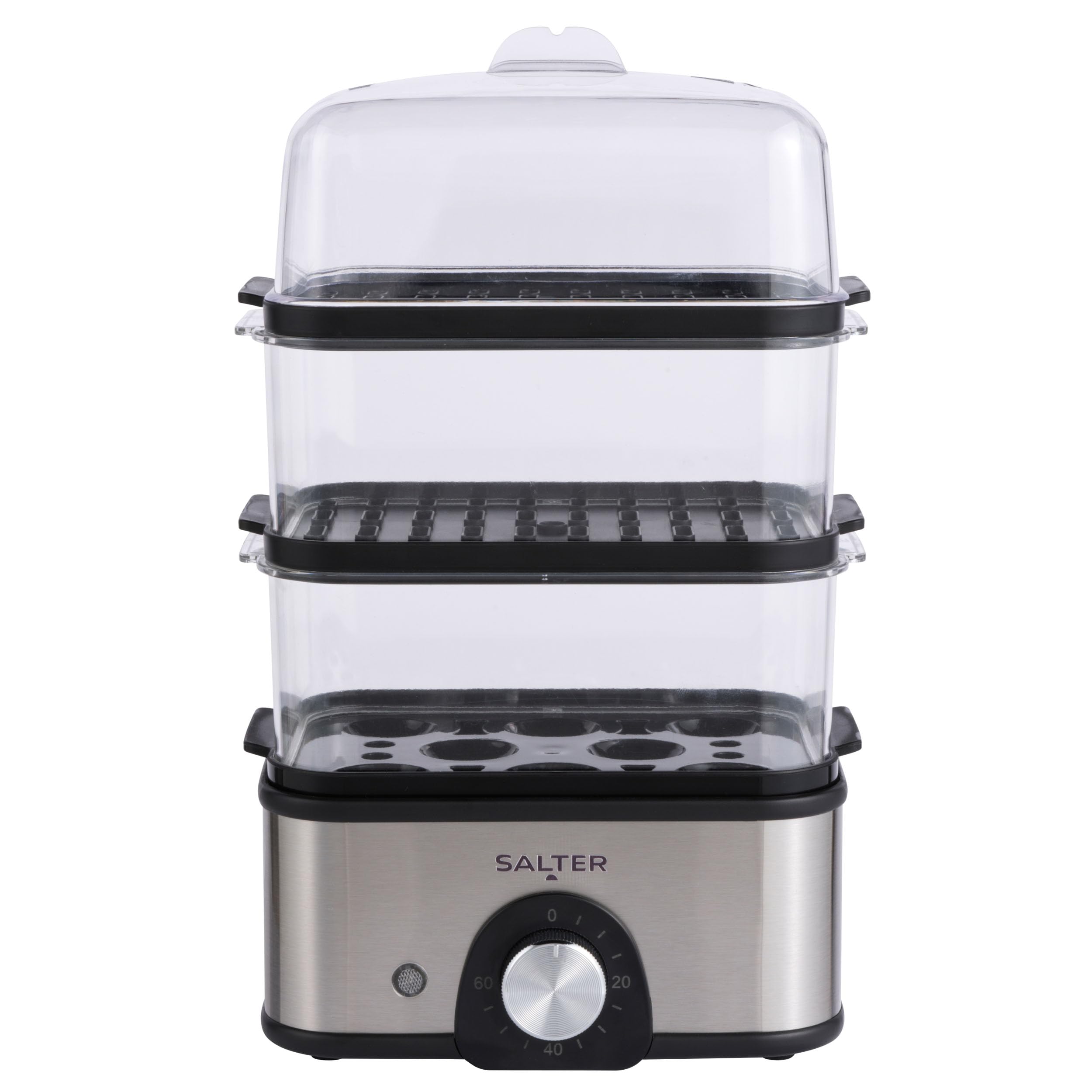 Salter EK5885 3-Tier Food Steamer, Compact Multi-Cooker, 3 Steam ...