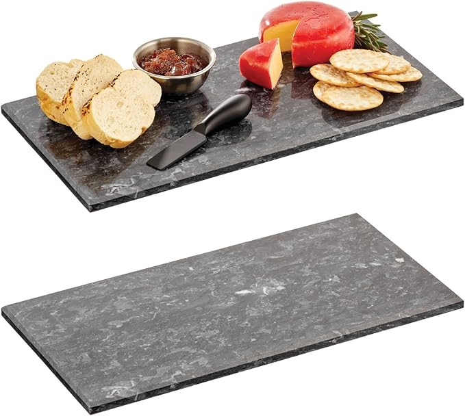Amazon.com: mDesign Medium Slab Stone Kitchen Countertop Pastry Cutting ...