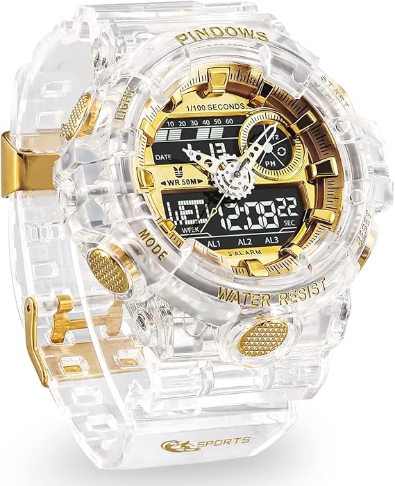 Amazon.com: Watch for Men Watch Men Digital Sports Watch Large Digital ...