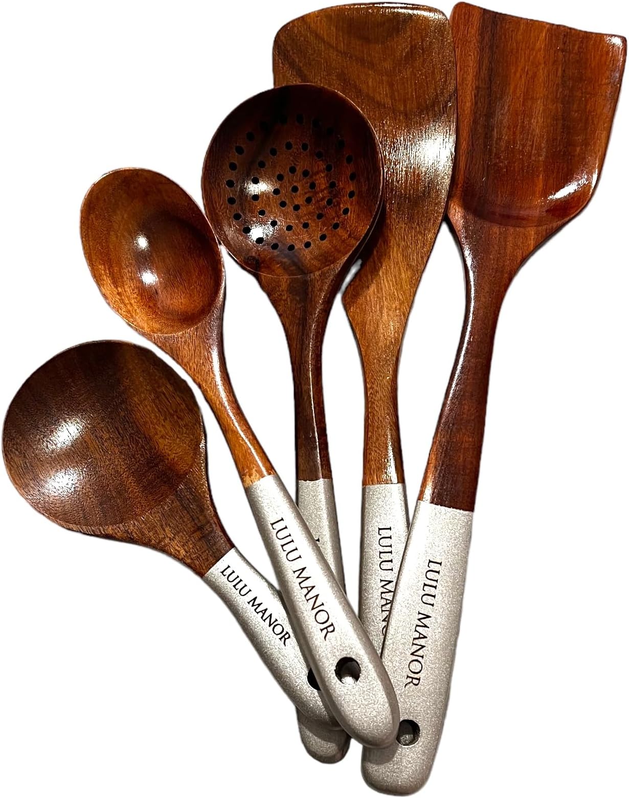 Amazon.com: PAO 5 Piece Chinese Soup Spoon Set, Set of 5 : Home & Kitchen