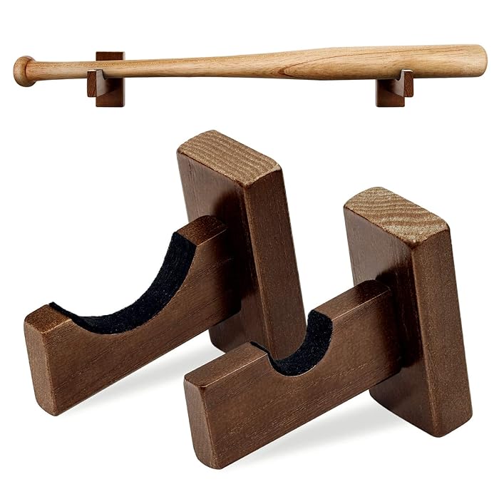 Buy AK KYC Baseball Bat Display Case Holder Wall Mount Horizontal Rack ...