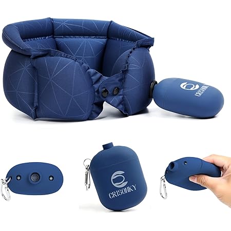 Amazon.com: HITSZS Inflatable Travel Pillow for Airplane Inflatable ...