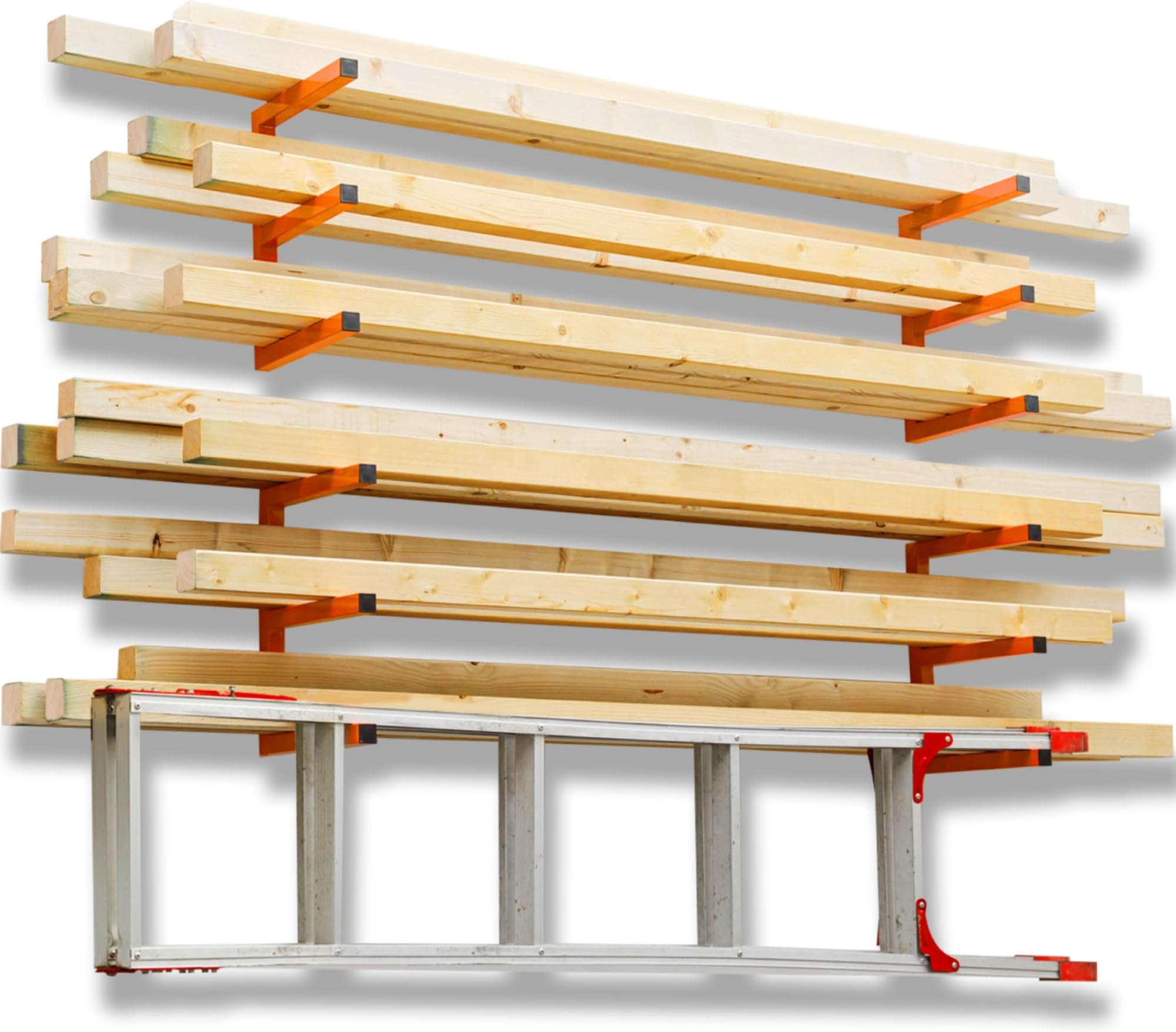 Amazon.com: KASTFORCE KF1006 Lumber Storage Rack 6-Level System 110 lbs ...