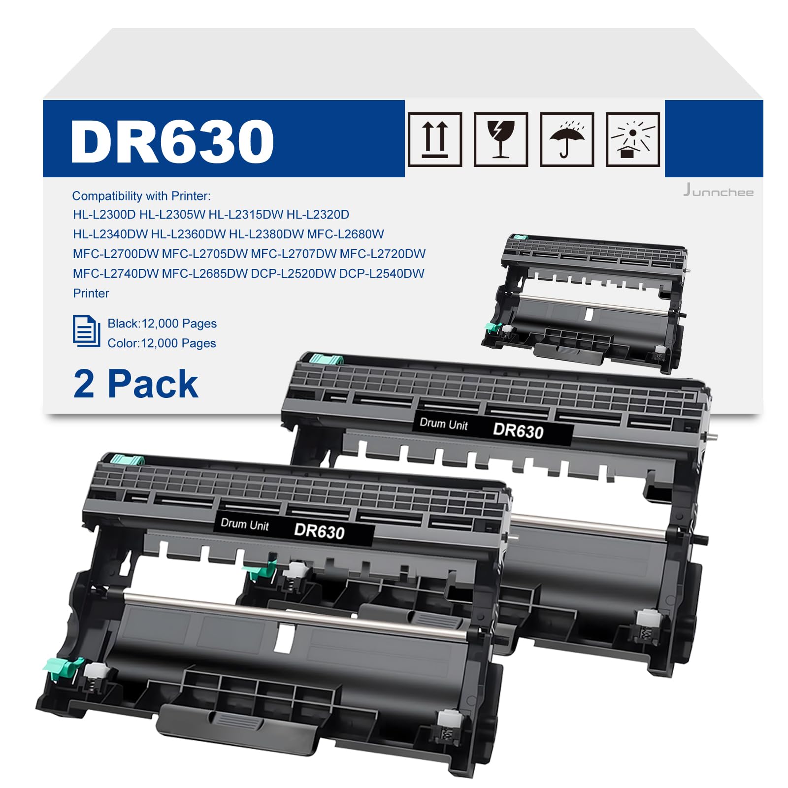 Amazon.com: DR-630 DR630 Drum Unit Replacement for Brother DR630 DR-630 ...