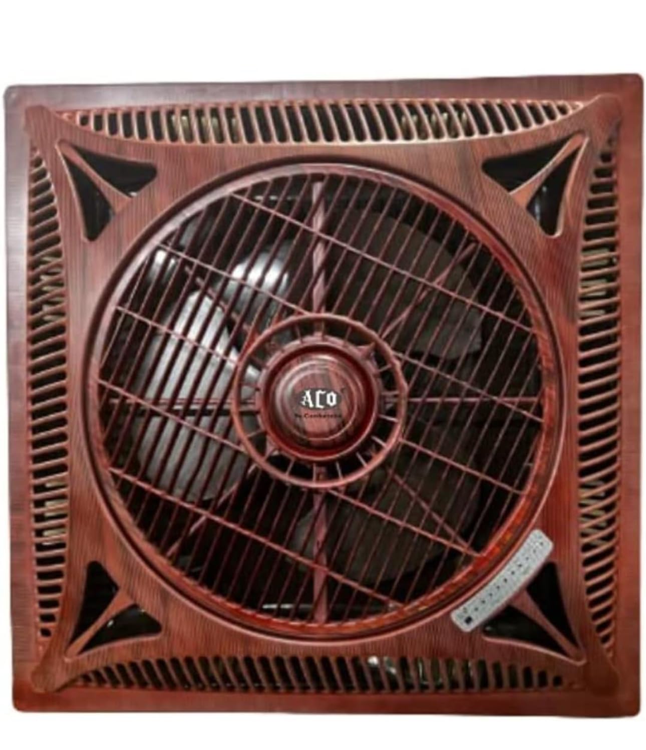 Aco ceiling box fan (15 inch x 15inch) wooden finish color : Amazon.in ...