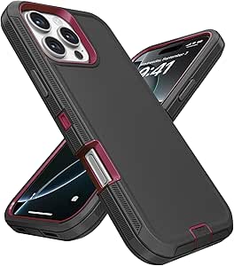 Amazon.com: Jelanry Case for iPhone 16 Pro Max 5G 6.9-inch, Heavy Duty Rugged & Dual-Layer ...
