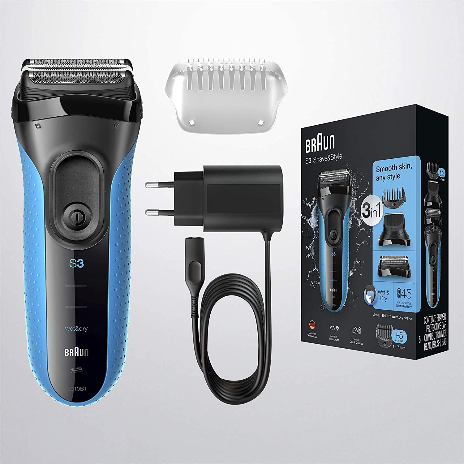 Buy Braun Series 3 ProSkin Style & Shave Electric Shaver For Men With ...