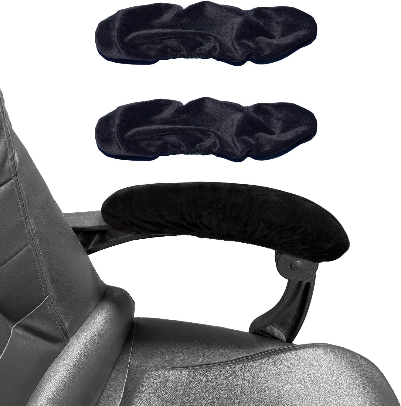 Amazon.com: BAIDATONG Office Chair Arm Rest Cover Velvet Office Chair ...