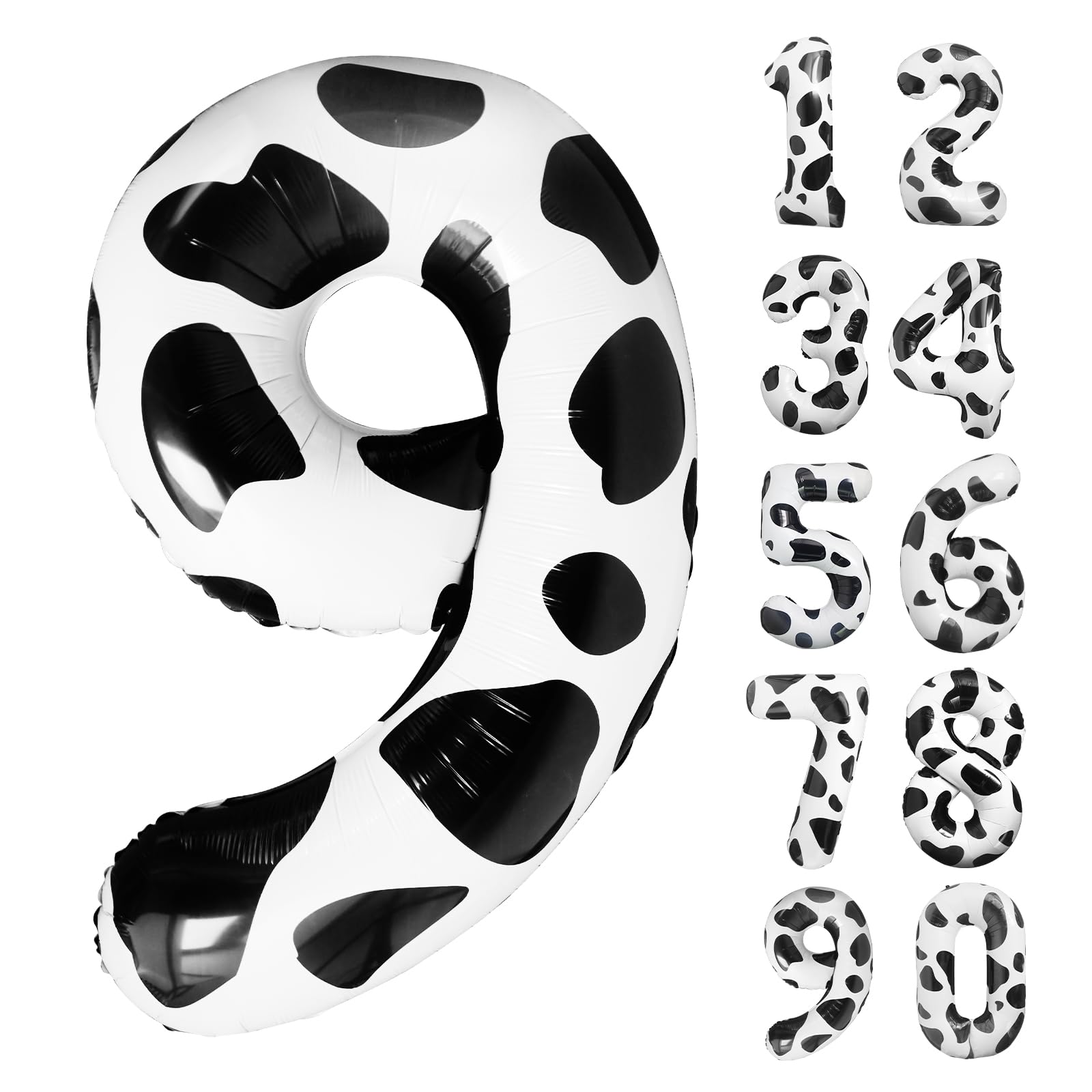 Snapklik.com : Cow Print Number Balloon 40 Inch Cow Print Number 9 ...