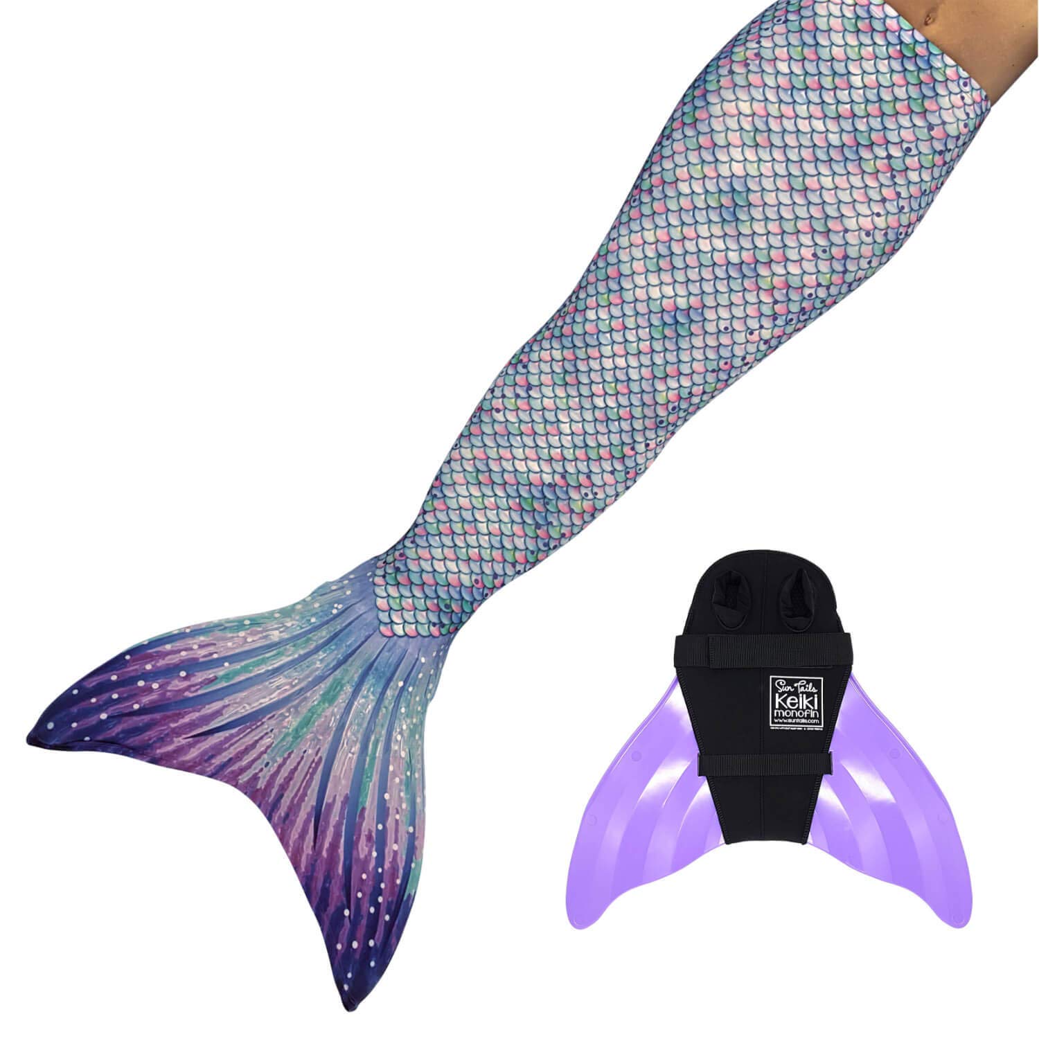 Sun Tails Aurora Borealis Classic Set Of Premium Mermaid Fins ...