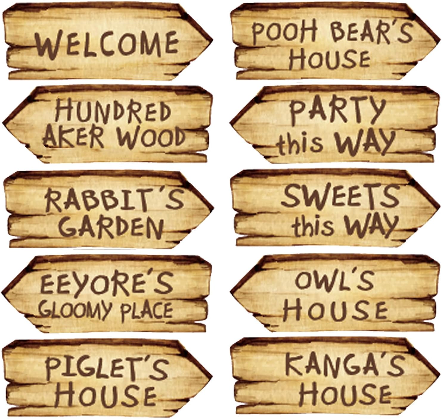 Amazon.com : 6Pcs Classic Winnie The Poo Party Decoration,Outdoor Lawn ...