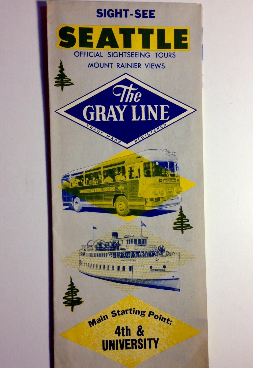 Amazon.com: 1955 Seattle Gray Line Sightseeing Tour Advertising Booklet ...
