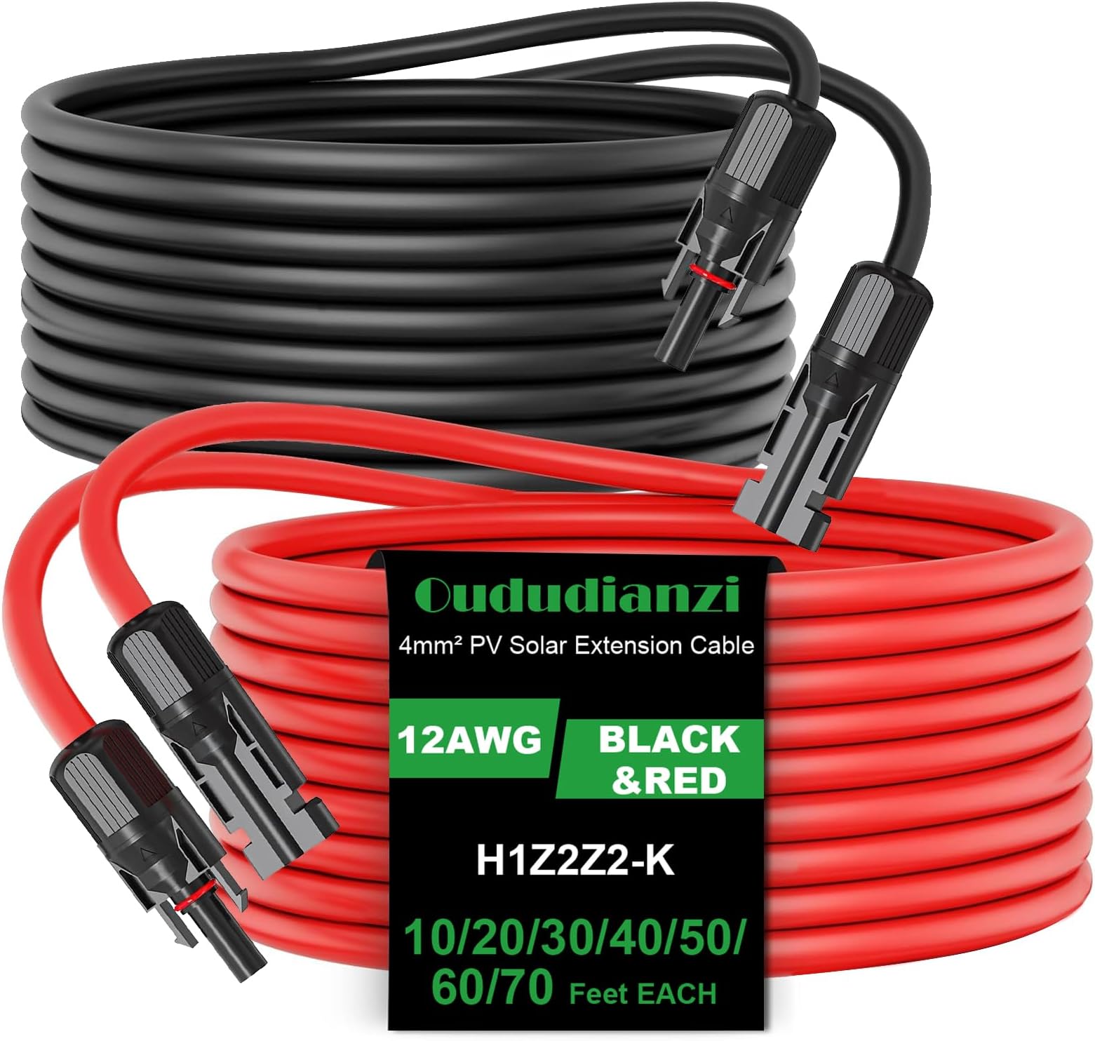 Amazon.com: QILUCKY Professional Connection 10AWG 12AWG Solar Extension ...