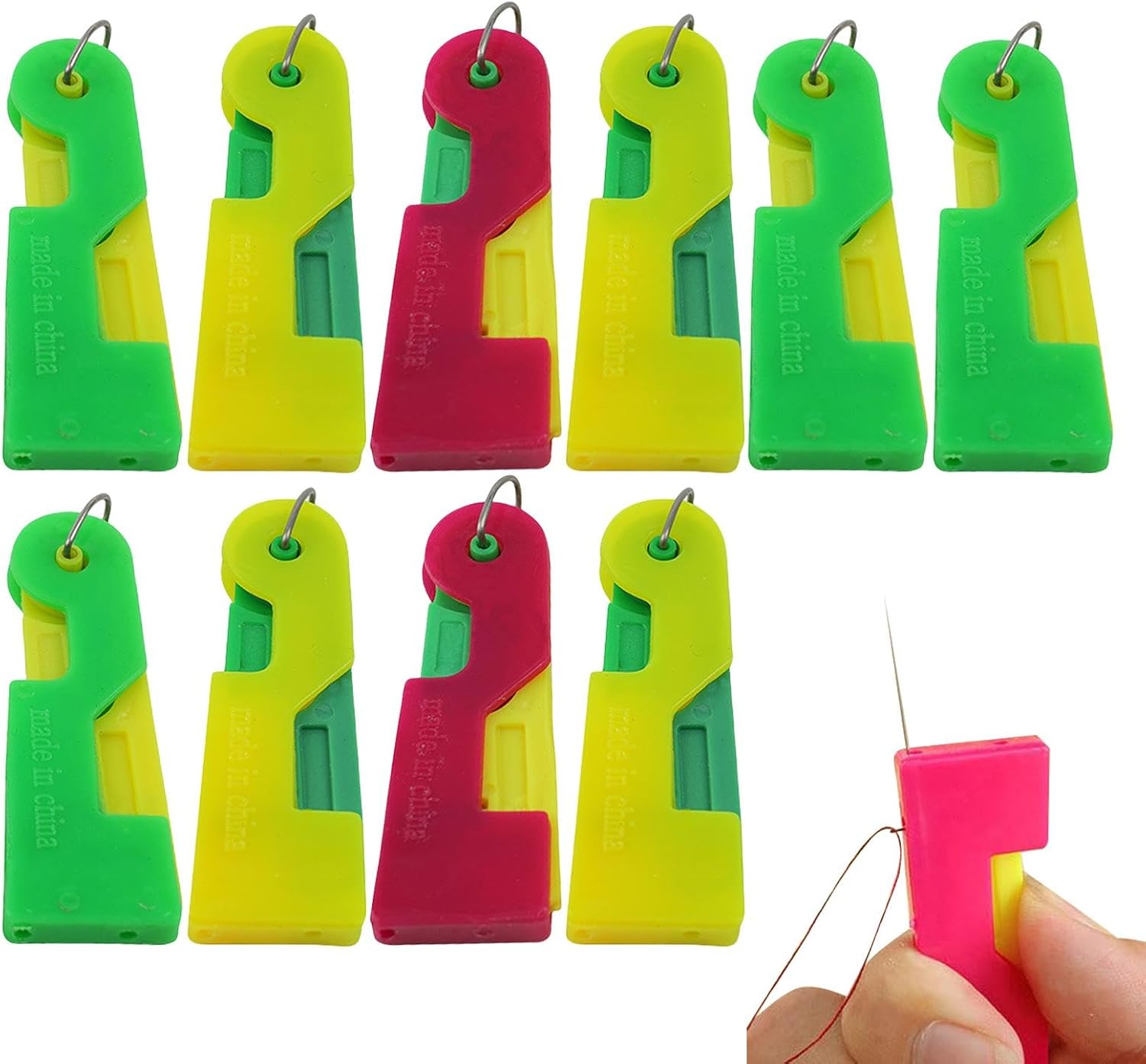 Automatic Needle Threader, 10 Automatic Needle Threading Device Tool ...