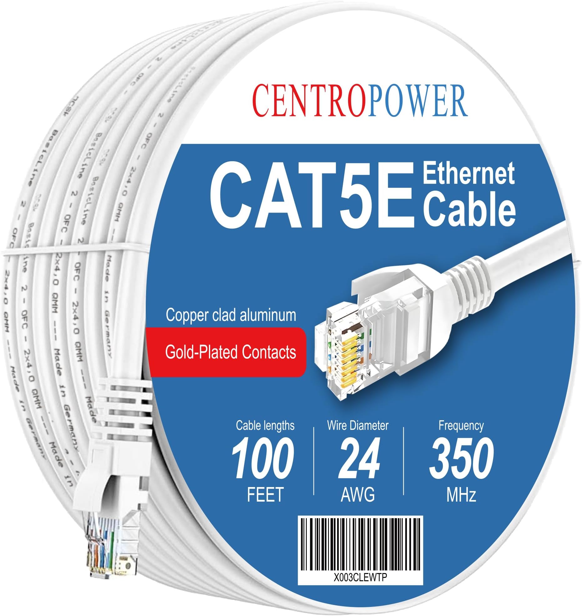 Amazon.com: Cables Direct Online Cat5e 100FT Network Ethernet Patch ...