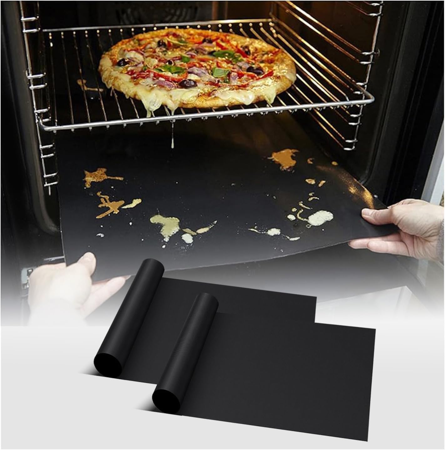 Amazon.com: Oven Liners for Bottom of Electric Gas Oven Reusable, 2 ...