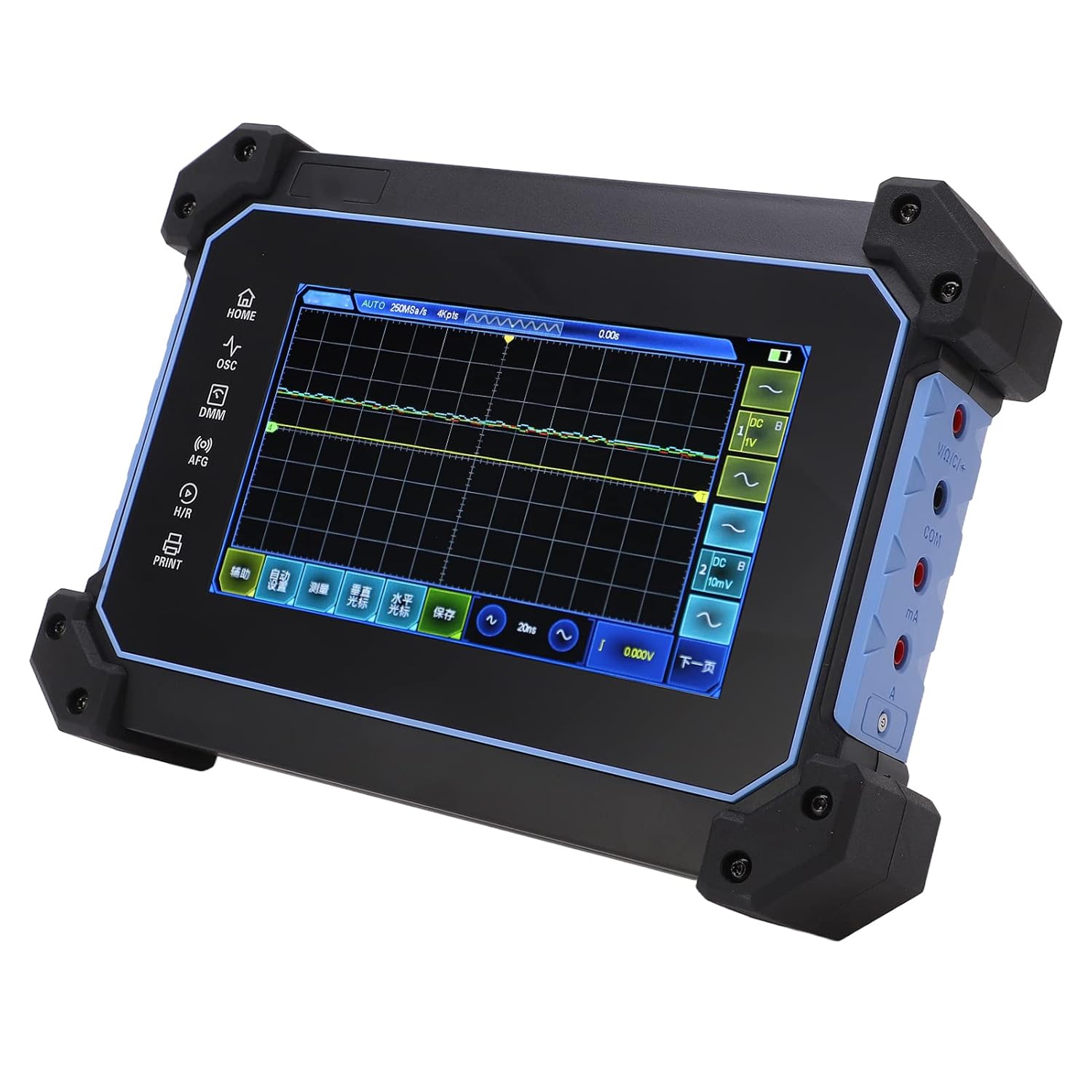 Osciloscopio Digital de 4 Canales, 1GS/s Tasa de Muestreo 150MHz LCD PC ...