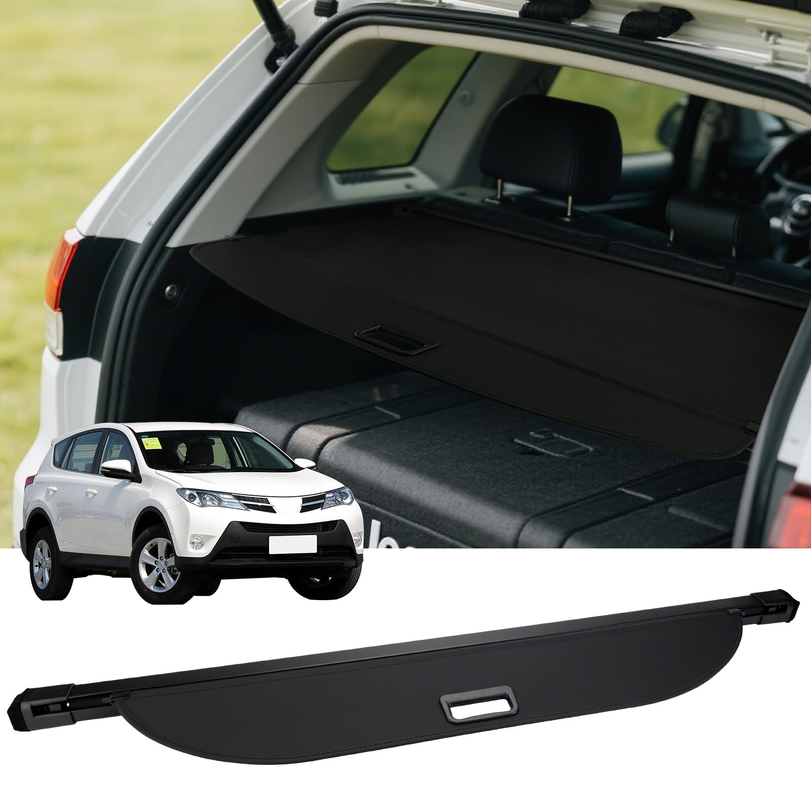Snapklik.com : FARBIN Trunk Cargo Cover For Toyota RAV4 2013 2014 2015 ...