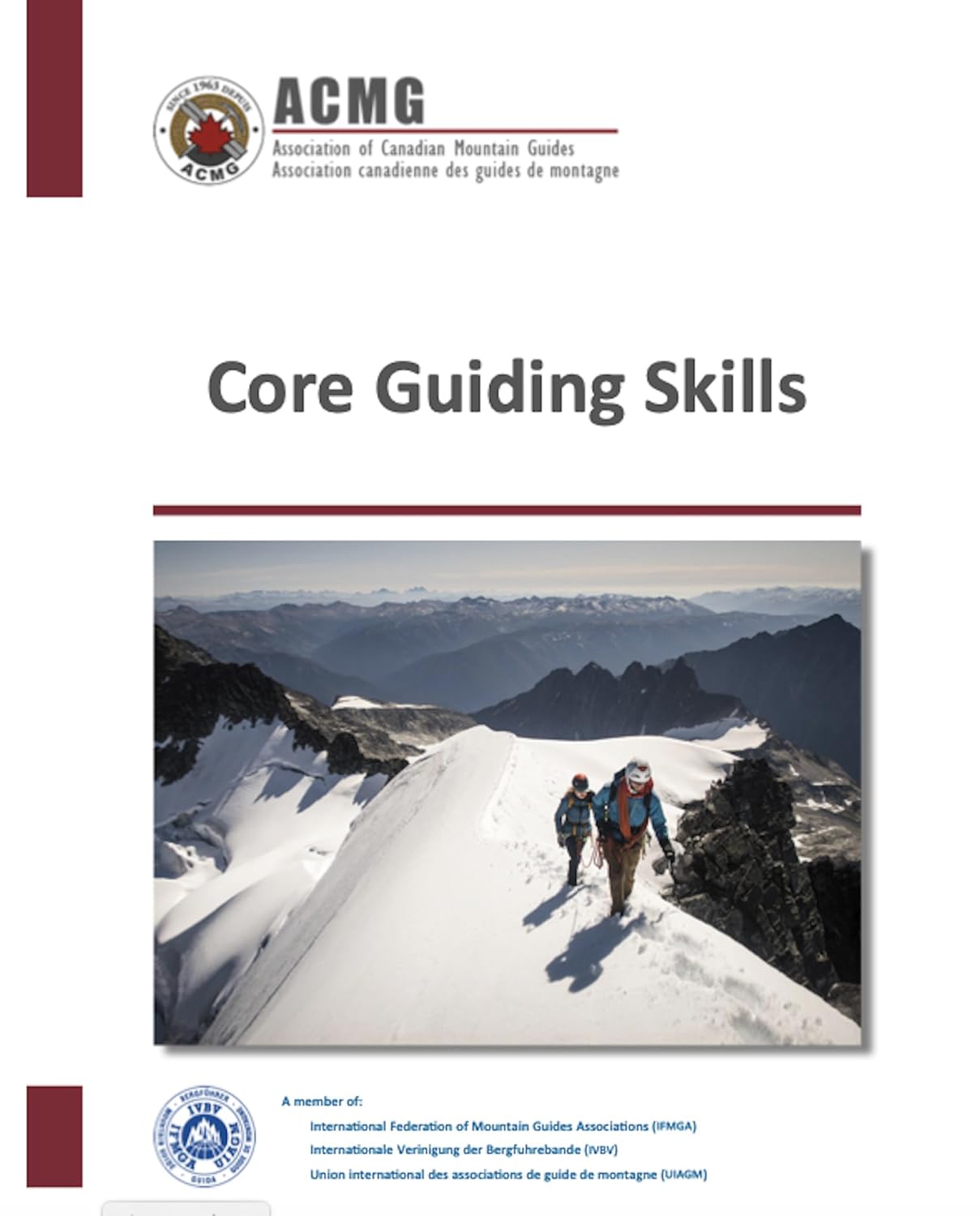 ACMG Core Guiding Skills Manual eBook : Canadian Mountain Guides ...