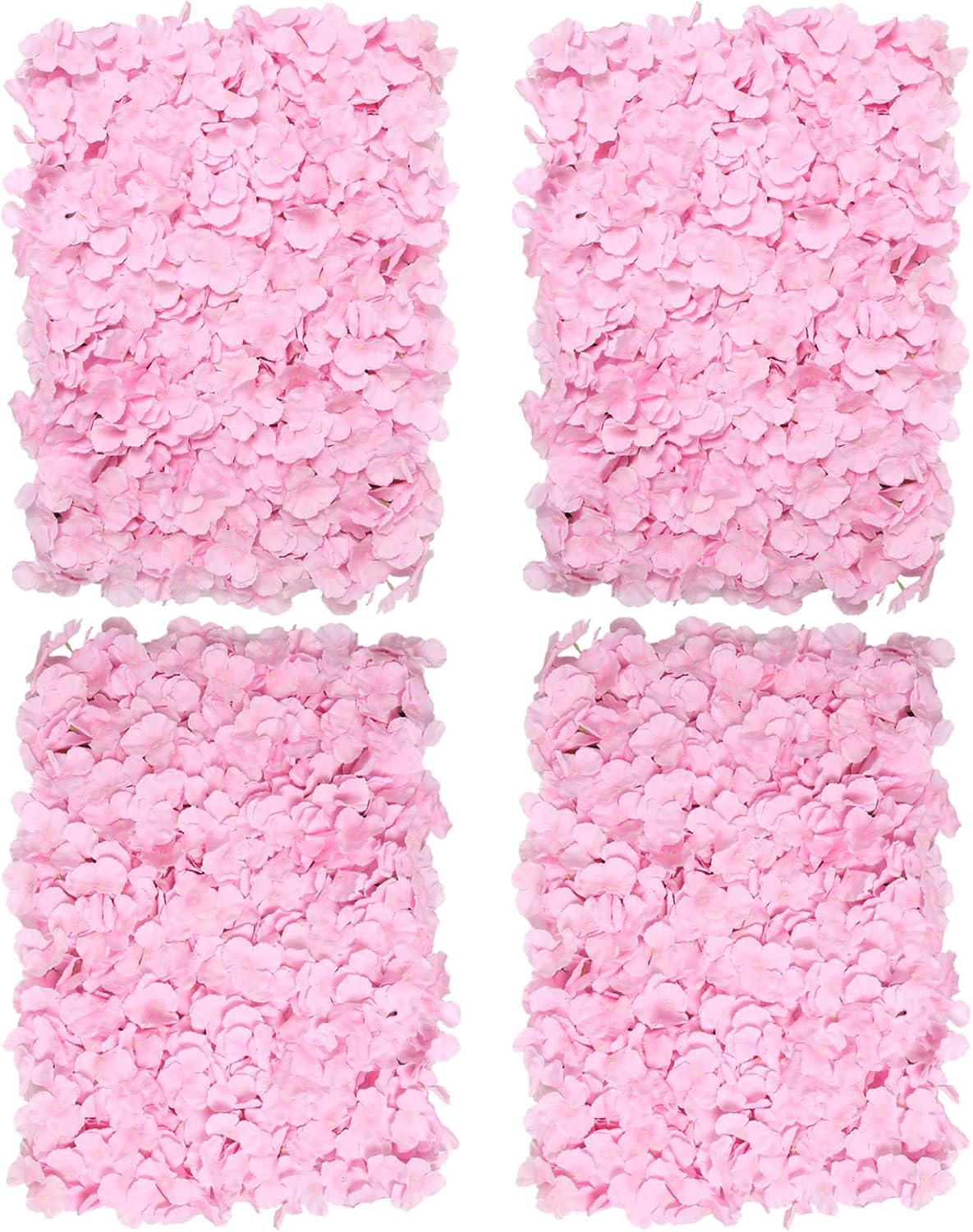 Amazon.com: ICBOX 4 Packs Flower Wall Panels Pink 15.74 X 23.62 inch 3D ...