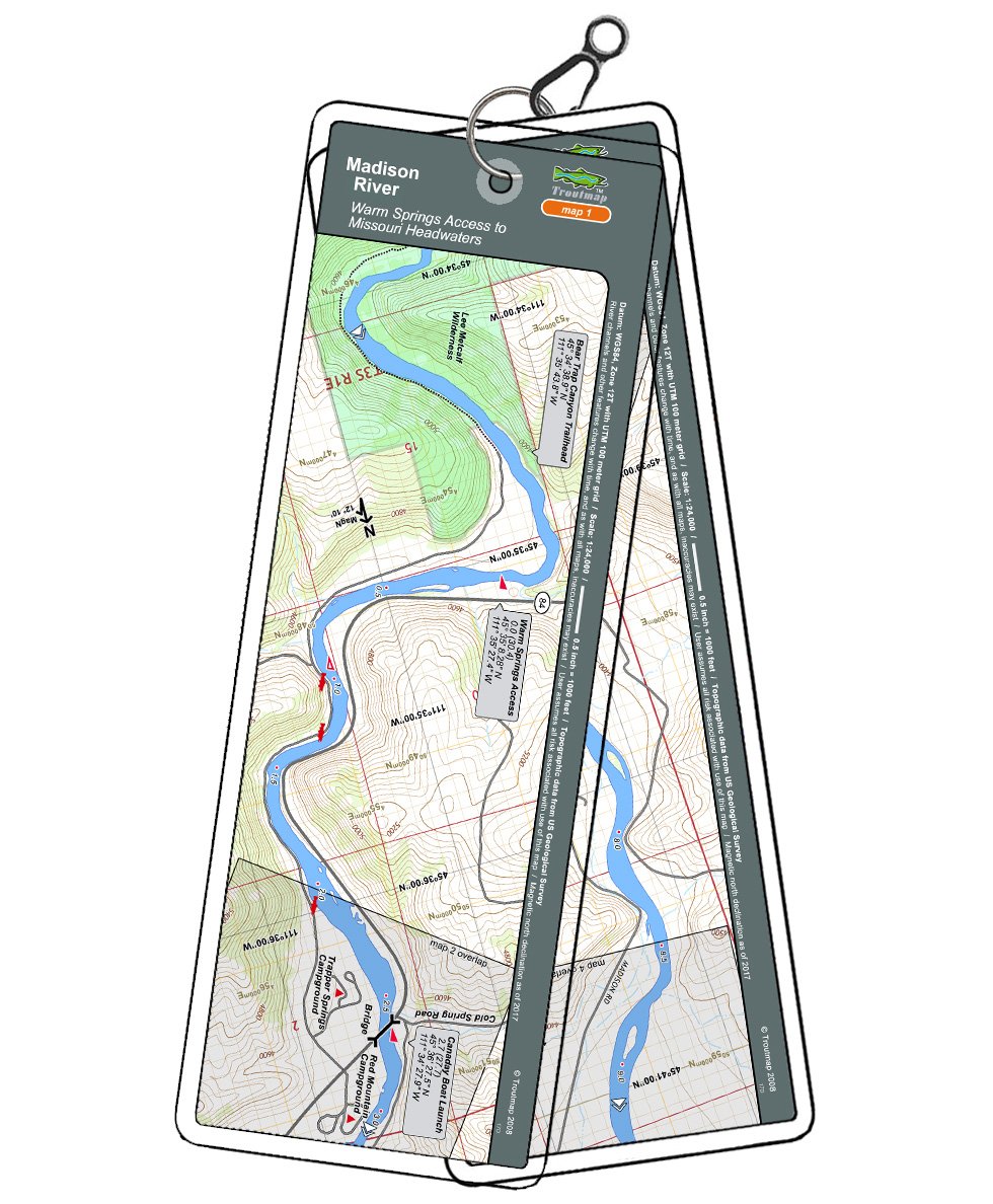 Amazon.com: Madison River Map Set - Montana, Warm Springs Access to ...