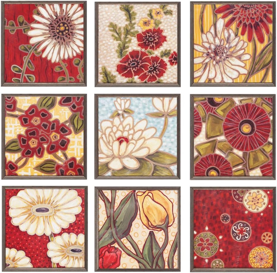 Amazon.com: Propac Images Menagerie Wall Decor, Pack of 9: Artwork ...