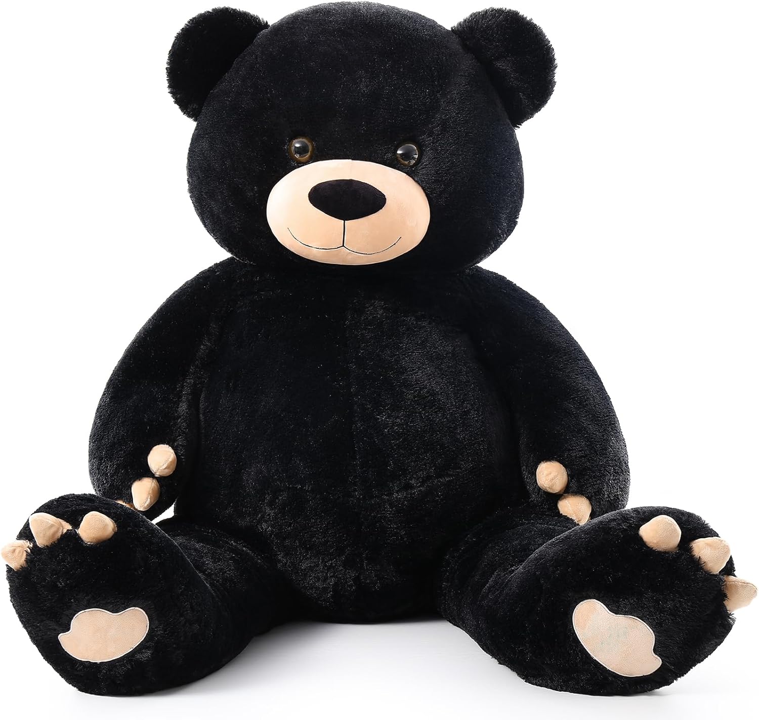 Amazon.com: Tezituor 59in Big Teddy Bear Stuffed Animal, Giant Black ...