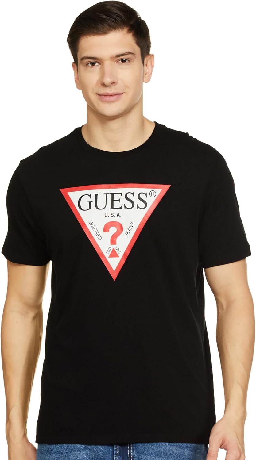 Amazon.com: GUESS Men's Eco Triangle Classic Tee : GUESS: 服裝，鞋子和珠寶