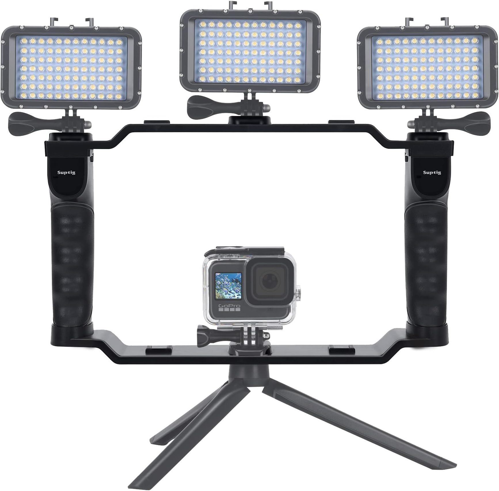 Amazon.com: Suptig Dive Rig, Cold Shoe Mount, Waterproof Lights Quick ...