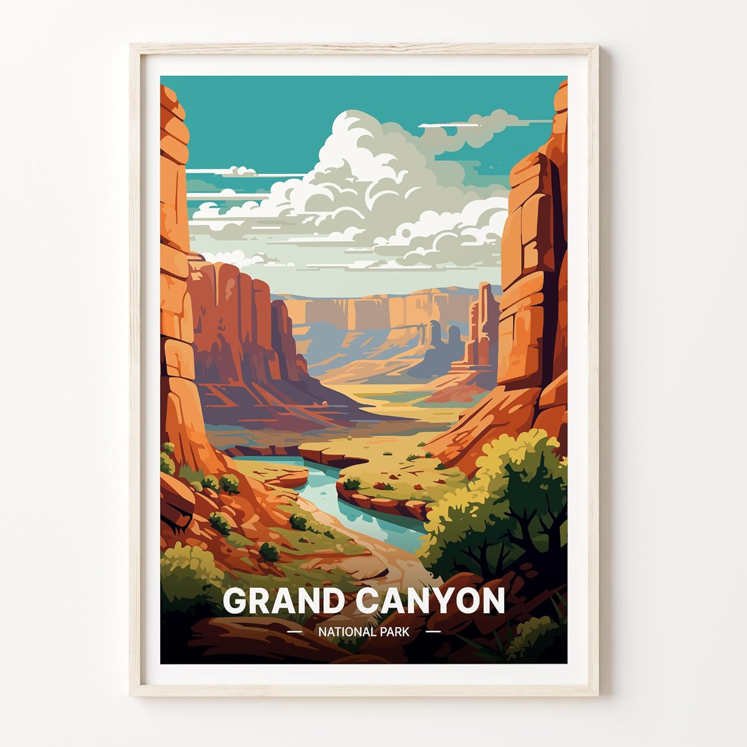 Amazon.com: Artfield Grand Canyon Poster, National Park Travel Art ...