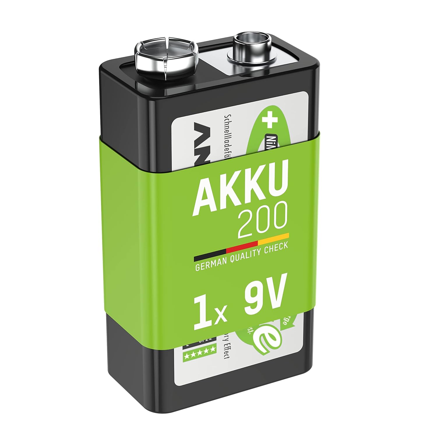 ANSMANN 9V Block Battery [Pack of 1] Long Lasting Low Self Discharge ...