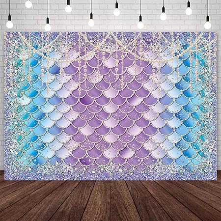 Amazon.com : MEHOFOTO 7x5ft Mermaid Scales Photography Backdrop Under ...
