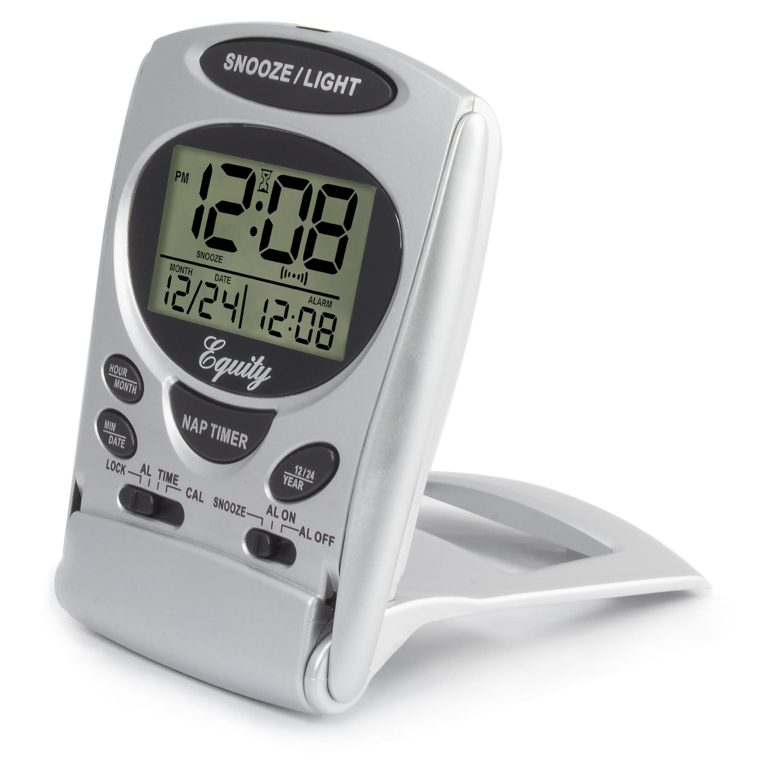 Digital Equity Travel Alarm Clock Amazon.com: Equity 21038 Clear