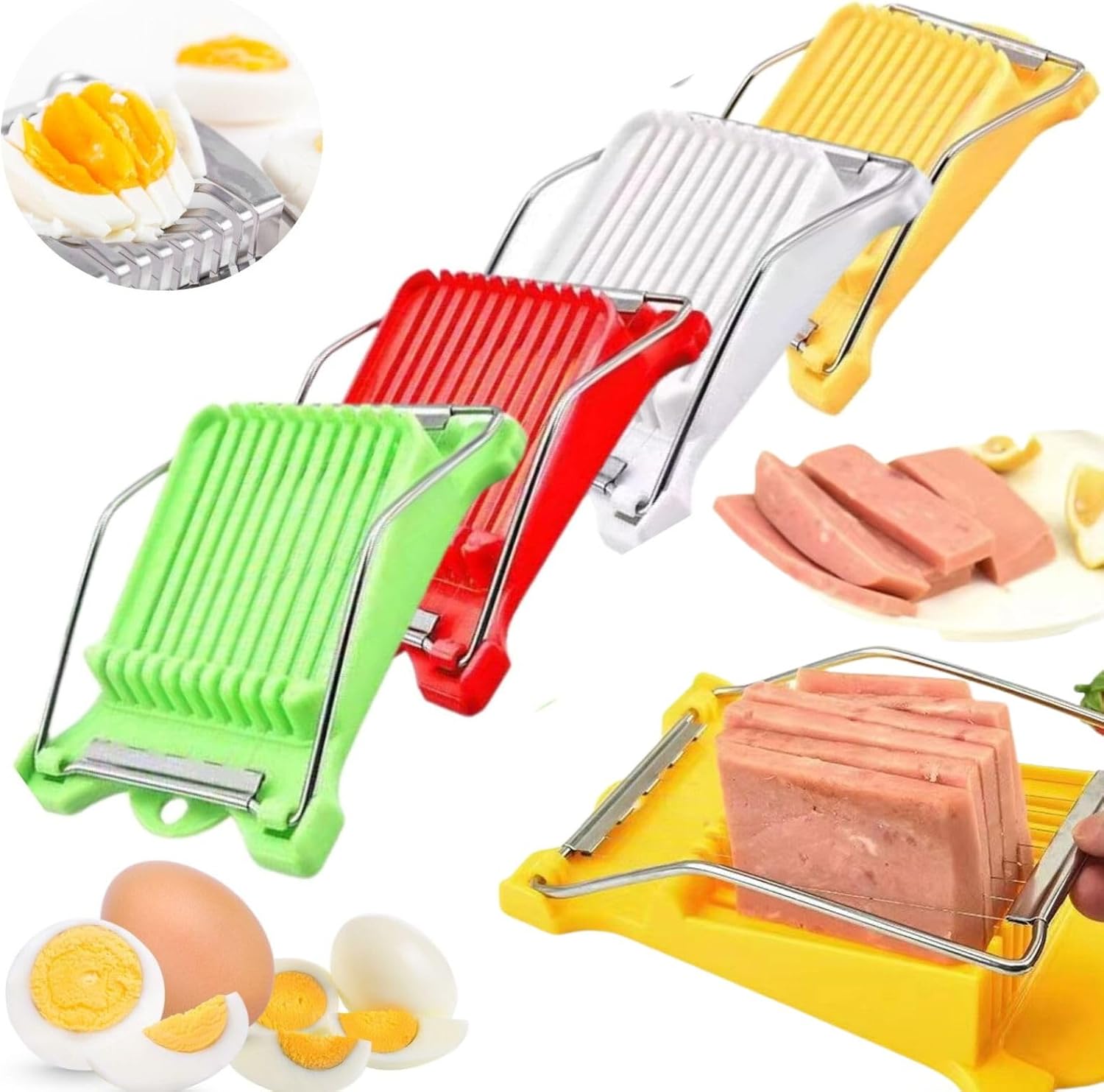 Amazon.com: New Egg Slicer for Hard Boiled Eggs,Boiled Egg Slicer ...