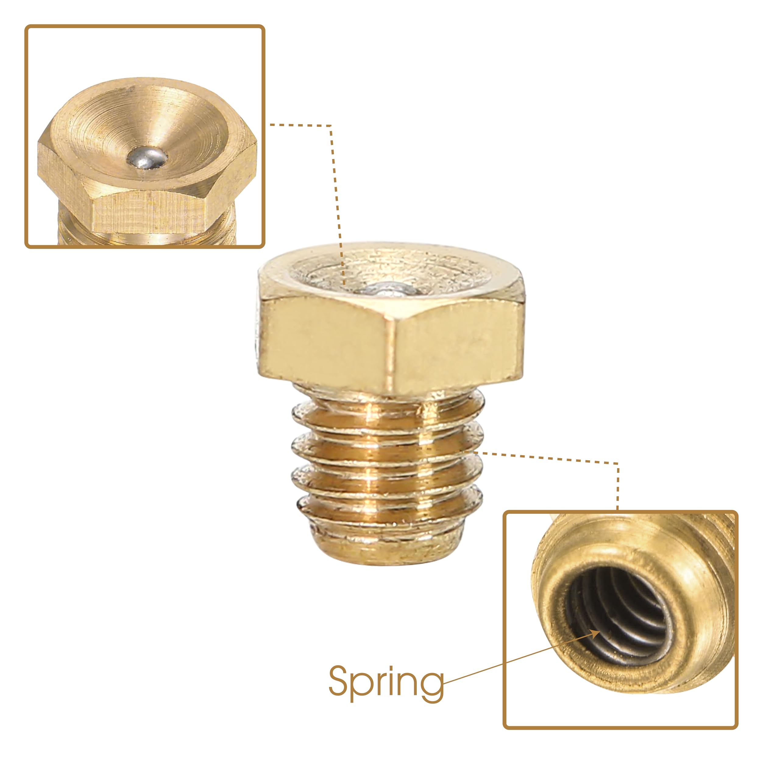 Snapklik.com : Lot 20 M6x1mm Flush Low Profile Zerk Grease Fittings ...