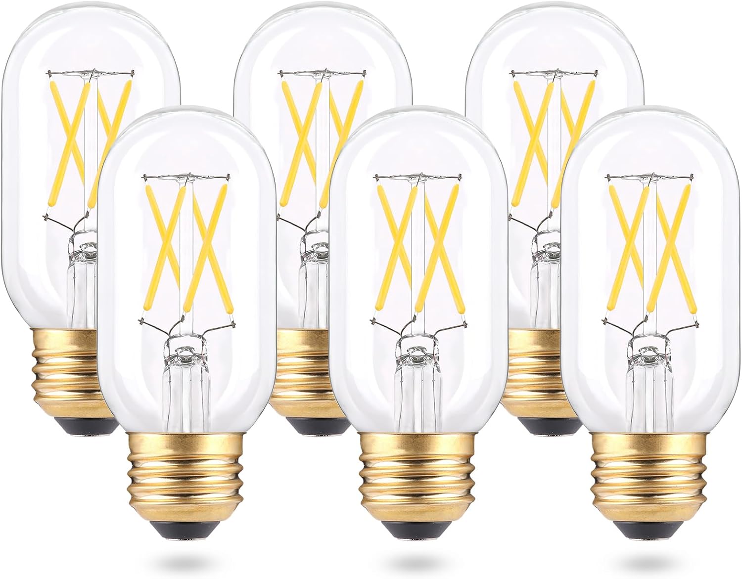 T45 Tubular Led Edison Bulbs Dimmable, E26 Led Bulb 40 Watt Equivalent ...
