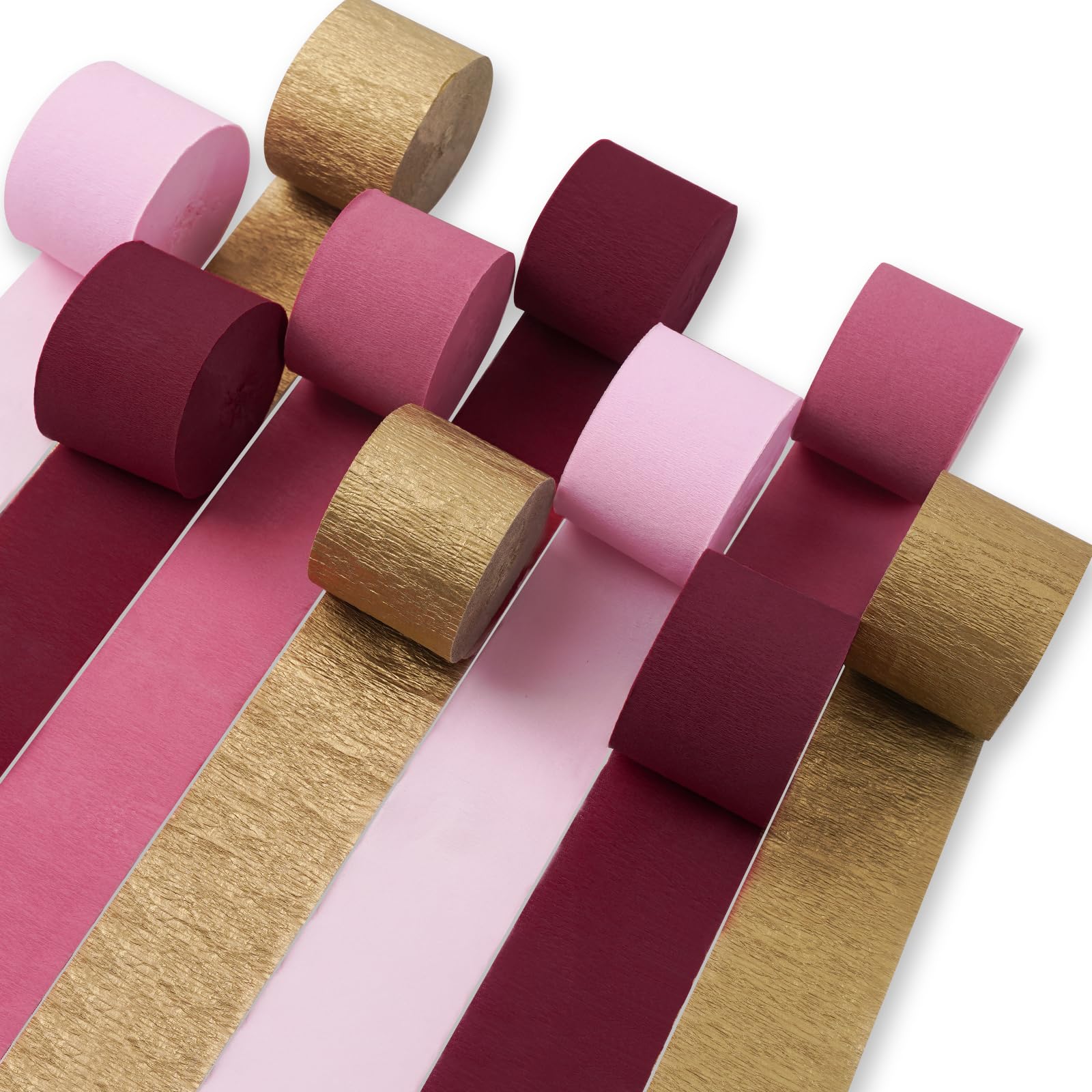 Amazon.com: PartyWoo Crepe Paper Streamers 10 Rolls 820ft, Pack of Pink ...