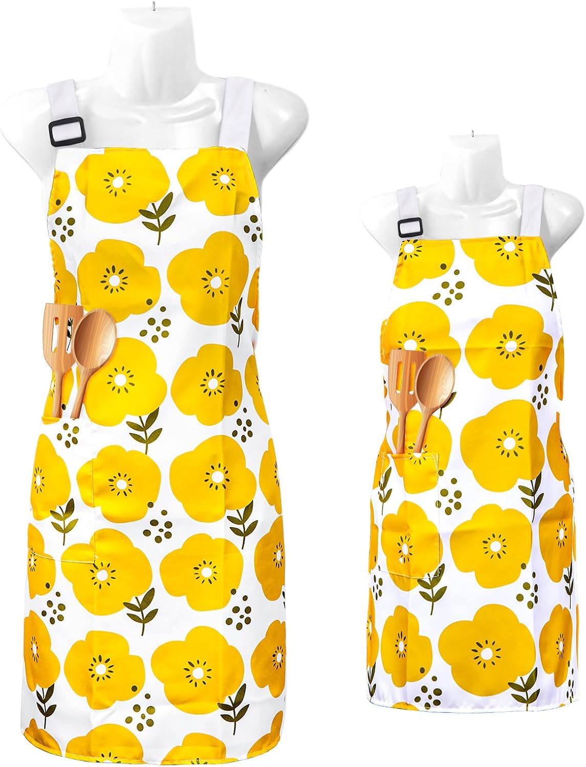 Amazon.com: Kitchen Aprons for Mama and Me, 2 Pack Mommy and Me ...