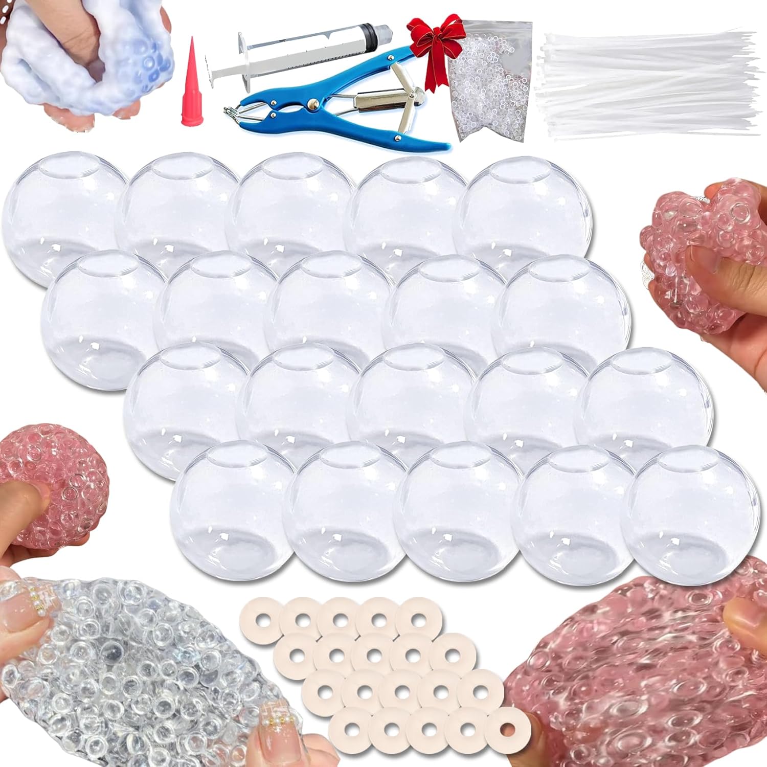 Amazon.com: 20PCS DIY Stress Ball Making Kit, 2025 New Crunchy Stress ...